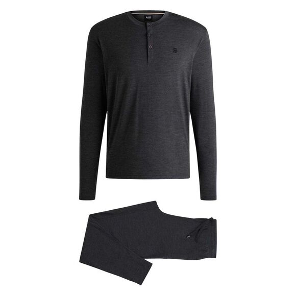 Boss | Other | Boss Mens Double B Monogram Pajama Set Gray | Poshmark